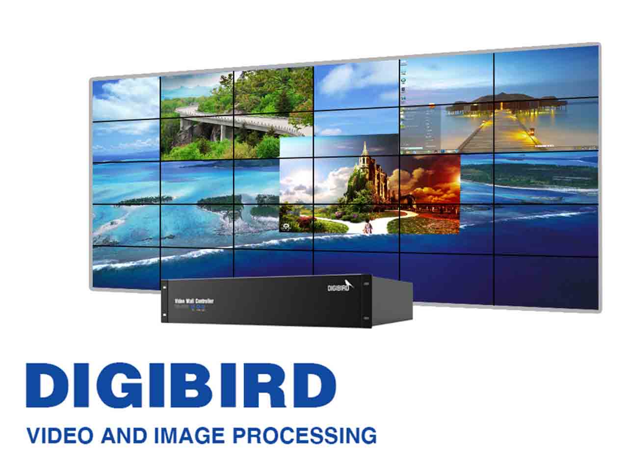 DigiBird : Modular 4K Video Wall Processor ชุดควบคุมวิดีโอวอลล์ระดับ 4K!